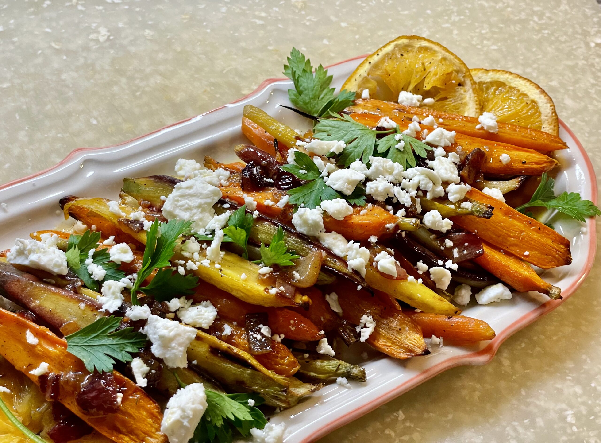 Roasted Carrots with Ayib and Awaze Vinaigrette - The Sylvia Center